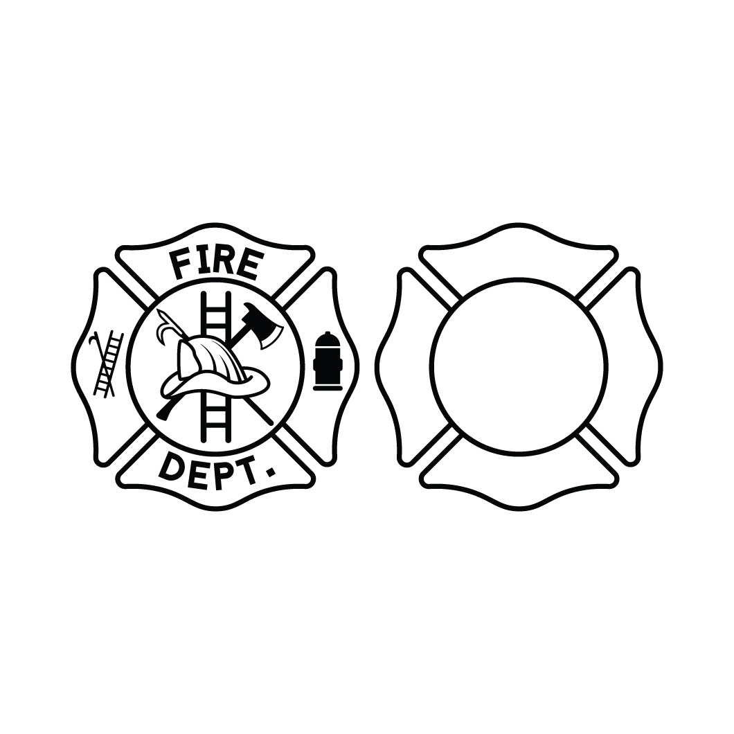 Firefighter Cross SVG: Detailed Digital Download for Creative Projects ...
